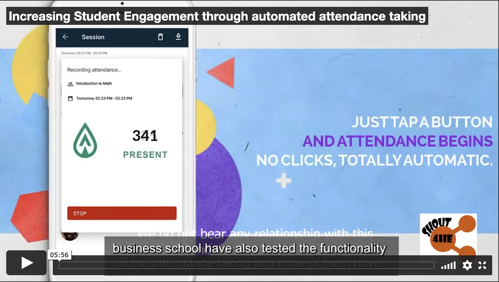 Increasing Student Engagement through automated attendance taking ...
