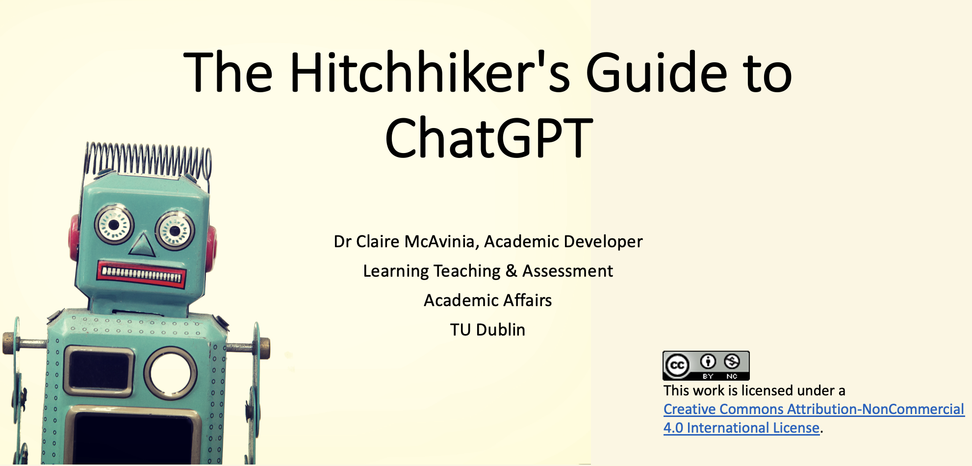 The Hitchhiker's Guide to Chat GPT (Feb 2023) - National Resource Hub