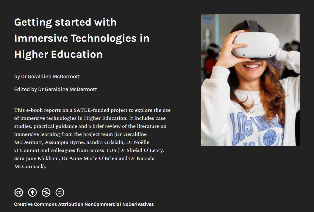 Getting started with Immersive Technologies in Higher Education ...